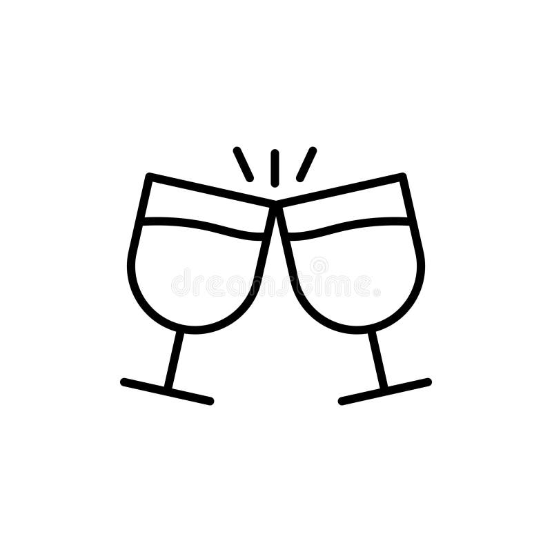 Clinking Glasses Vector Stock Illustrations – 1,092 Clinking Glasses ...