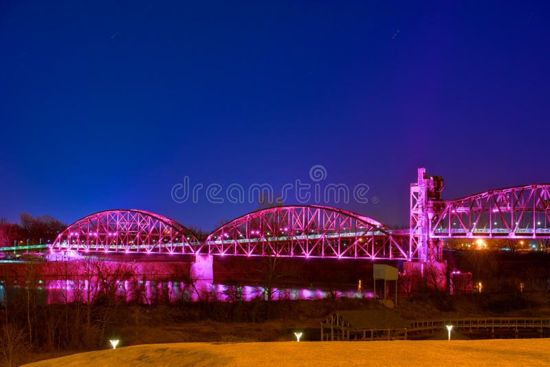 Clinton Library Bridge stock photo. Image of city, scenic - 44863140