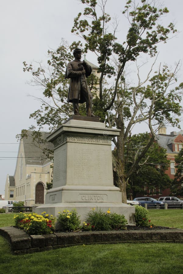 Clinton, Ma Statue of First Sergeant Charles Plummer 21st Mass Infantry ...
