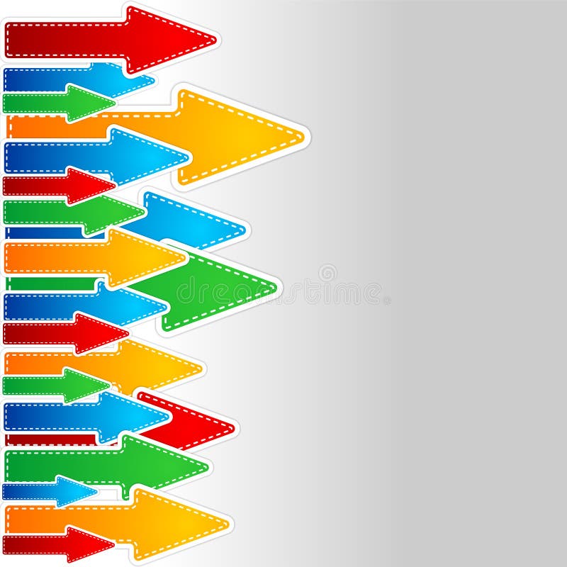 Clip arrows stock vector. Illustration of white, texture - 25412488
