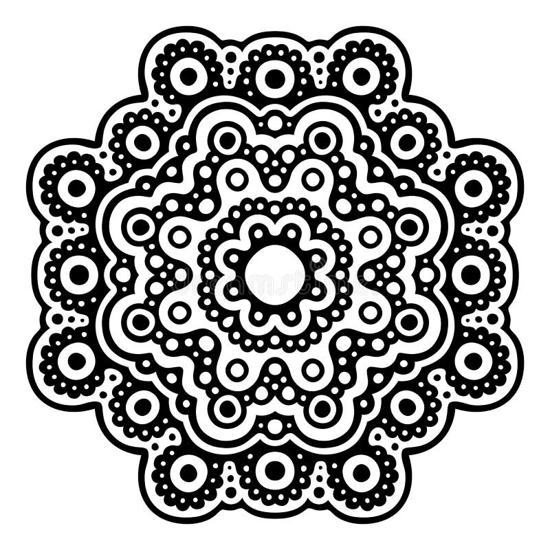 Clip Art with Abstract Black Single Pattern Stock Vector - Illustration ...