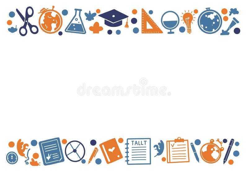 Clip Art Borders for Teachers Stock Vector - Illustration of paper ...