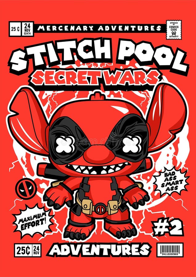 Stitch Pool stock illustration. Illustration of anime - 324366759