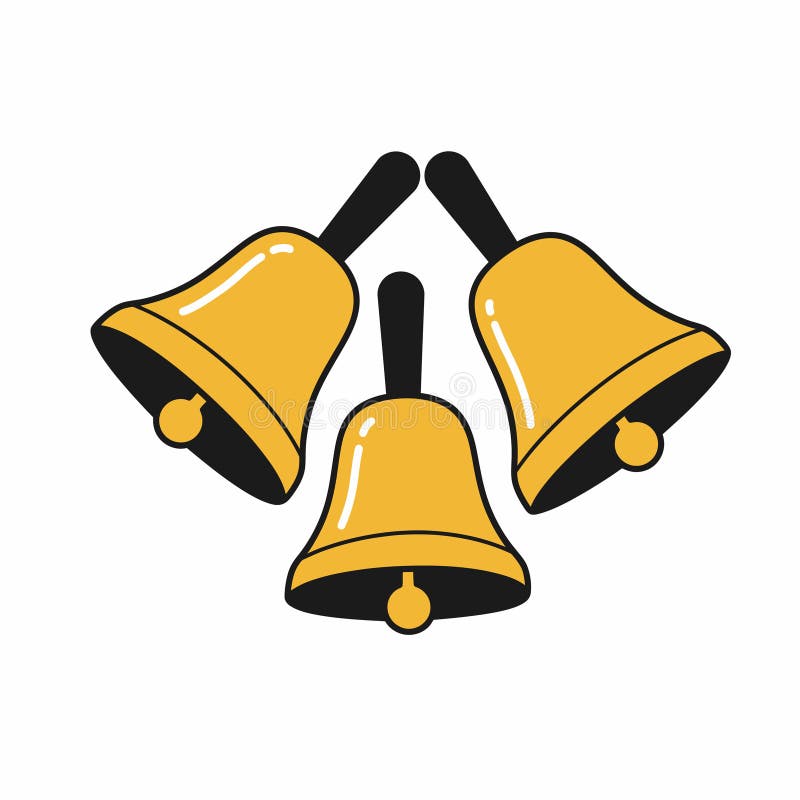 Clip art handbells. stock illustration. Illustration of simple - 362243224
