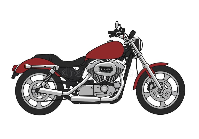 Harley Davidson Clip Art Illustration