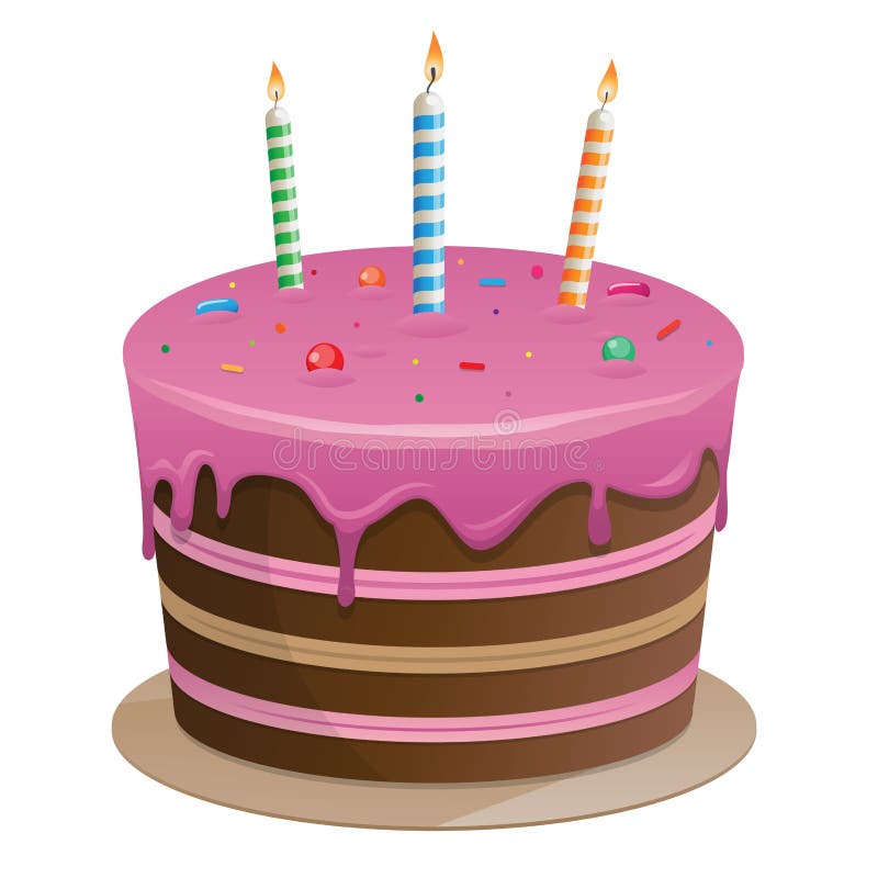 Clip Art Hermoso Del Ejemplo Del Vector De La Torta Ilustración del ...