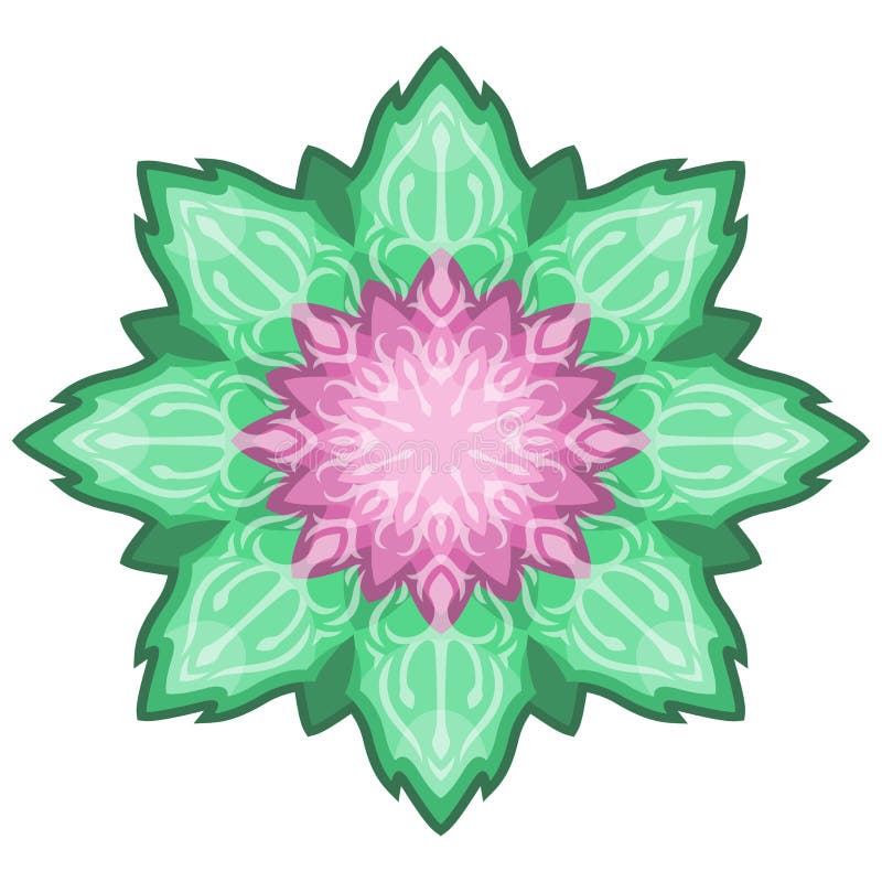 Clip Art with Isolated Floral Single Pattern Stock Vector ...