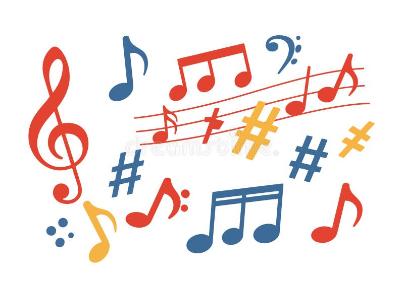 Clip art for music stock vector. Illustration of clipart - 372279804