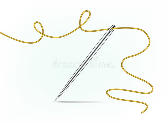Clip-art of Needle and Thread Stock Vector - Illustration of clothing ...