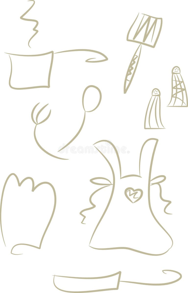 Household Items Drawing Stock Illustrations – 2,016 Household Items ...