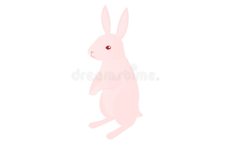 Clip art of simple rabbit stock illustration. Illustration of ...