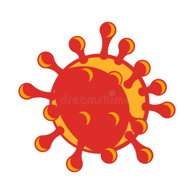 Clip Art of Virus with Cartoon Design Stock Vector - Illustration of ...