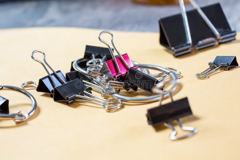 Clip binders stock image. Image of paper, supply, education - 183454359