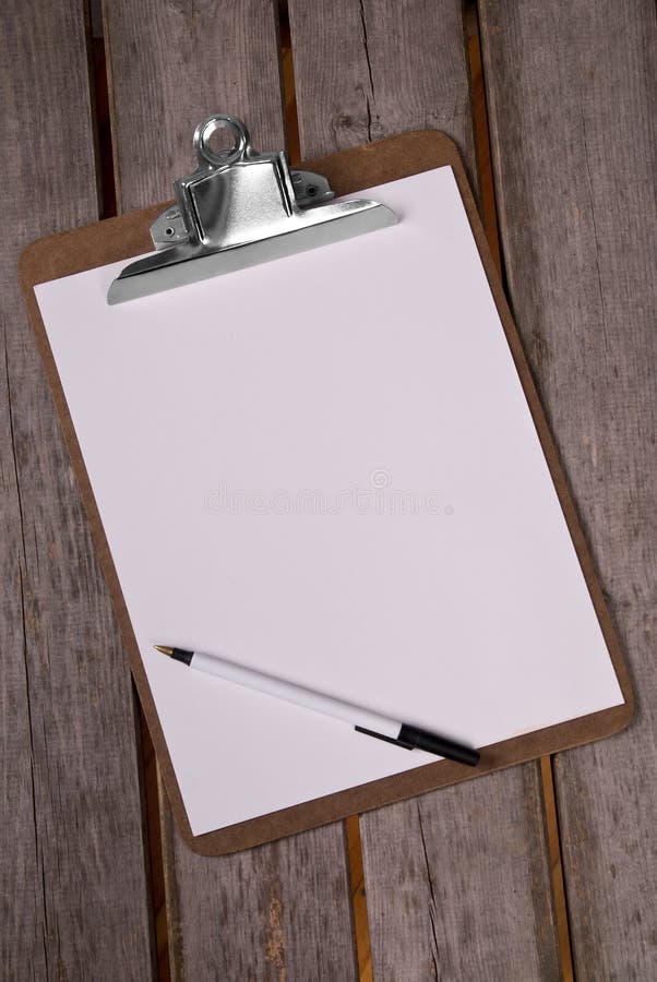 Clip board with pen stock photo. Image of sheet, clipboard - 3344326