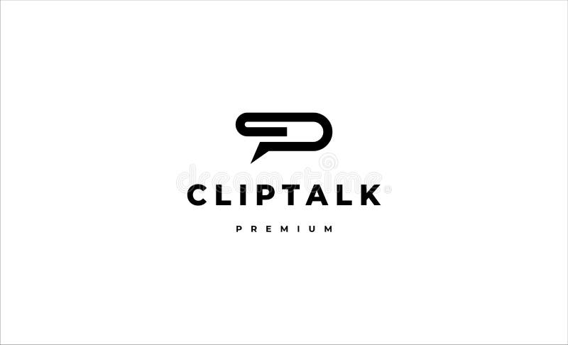 Clip Chat Logo Design Vector Stock Vector - Illustration of information ...
