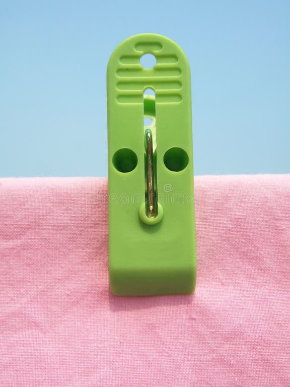 Clip and cloth stock image. Image of green, tool, sunshine - 6819117