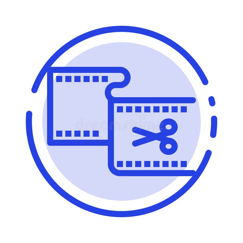 Clip, Cut, Edit, Editing, Movie Business Logo Template. Flat Color ...