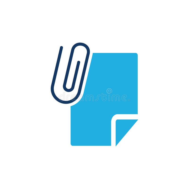 Clip Document Logo Icon Design Stock Vector - Illustration of clip ...