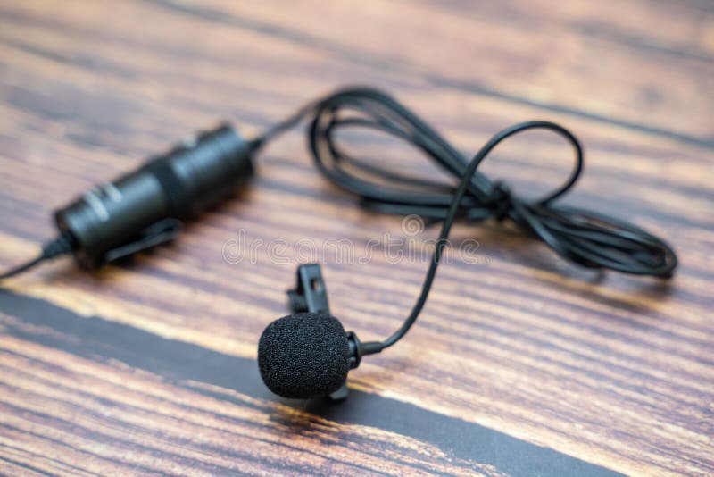 Clip on Microphone for Recording Audio Stock Photo - Image of broadcast ...