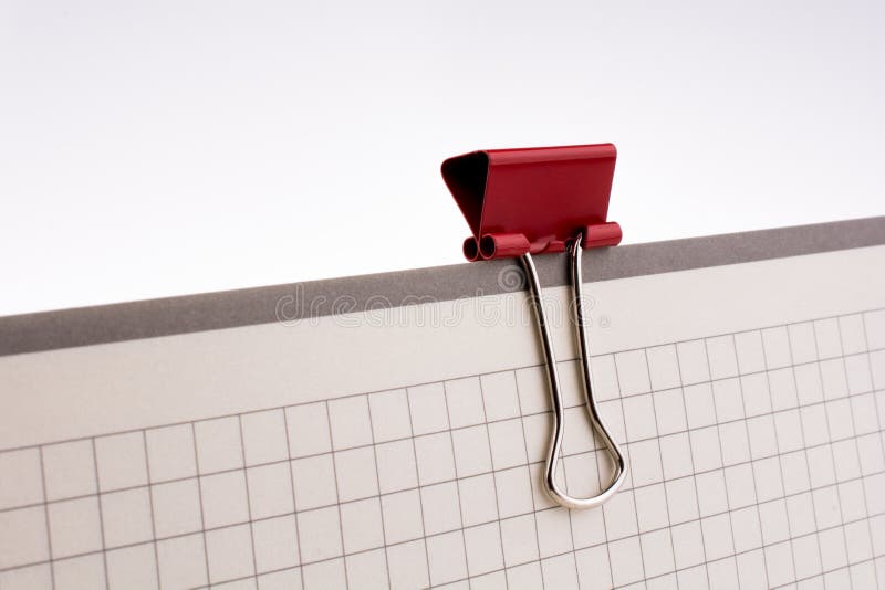 Clip on a notebook stock photo. Image of concept, clips - 67347552