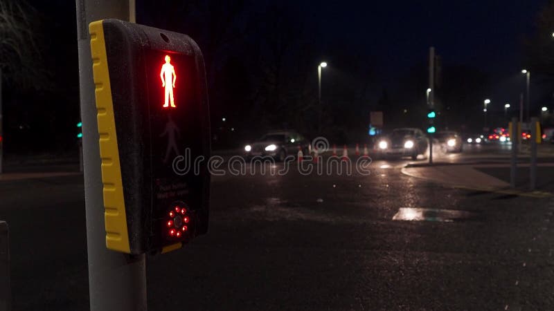 Pedestrian Light Changing Colour Stock Footage - Video of walking ...