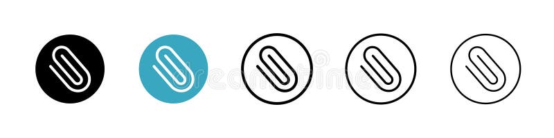 Clip vecor icon set stock vector. Illustration of design - 340900361