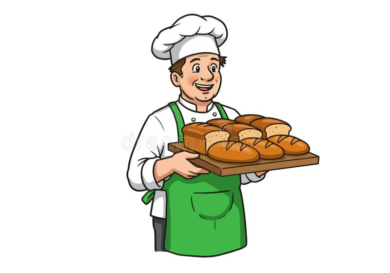 Clipart of a Baker. stock photo. Illustration of yeast - 359581666