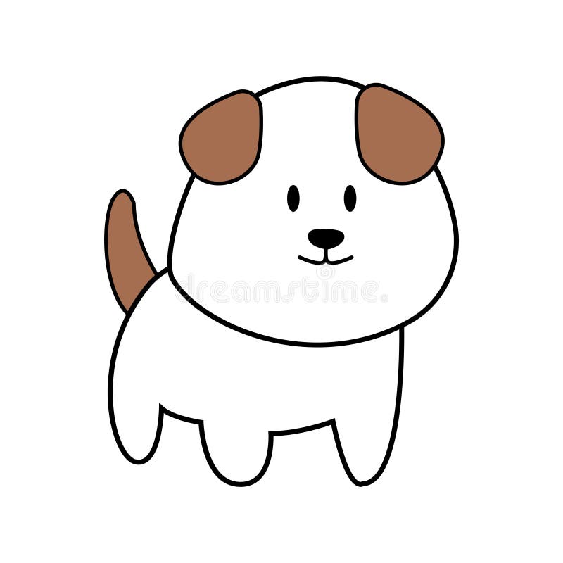 Clipart of Cartoon Version of Dog Stock Vector - Illustration of vector ...