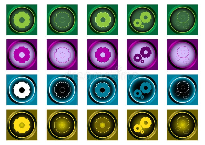 Stylized Gears Stock Illustrations – 439 Stylized Gears Stock ...