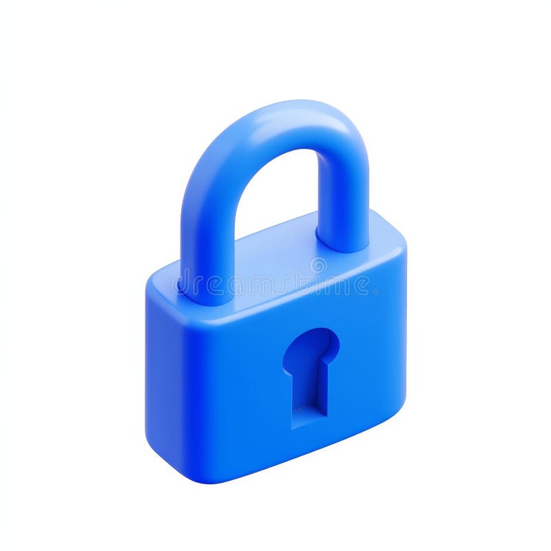 Clipart of 3D Lock Symbol Png, Data Security Graphic on Transparent ...