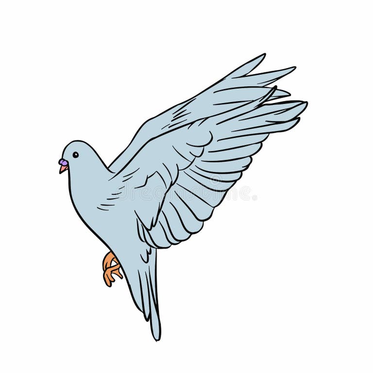 Clipart Da Mosca Do Pombo Isolado Ilustração do Vetor - Ilustração de ...