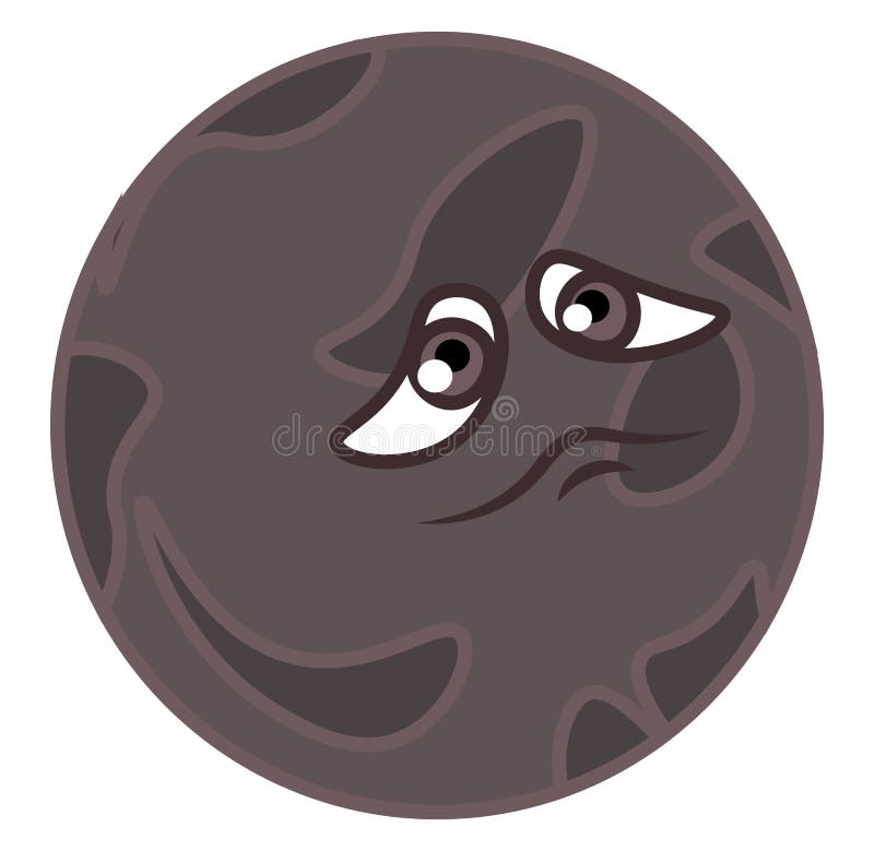 Clipart of Dwarf Planet Pluto Vector or Color Illustration Stock Vector ...