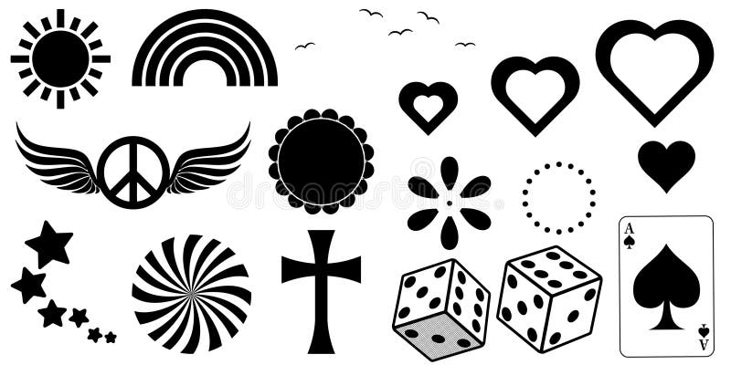 17 Clipart Graphic Design Elements Stock Photo - Illustration of ...