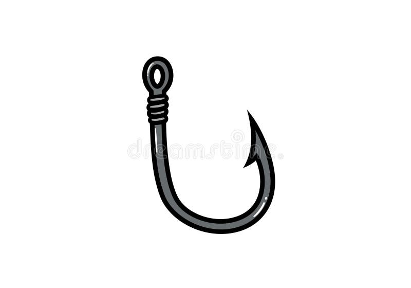 Clipart hook stock vector. Illustration of tackle, curved - 366195304