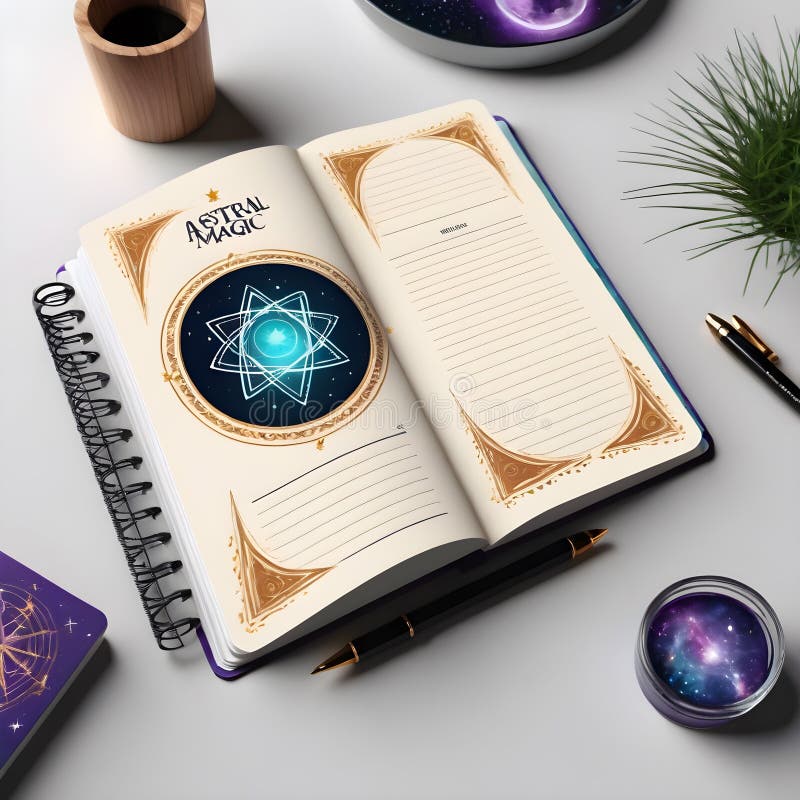 Whimsy Journal Wonders stock illustration. Illustration of pink - 366522348