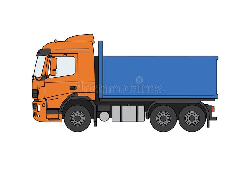 Clipart lorry stock vector. Illustration of tires, highway - 364324902