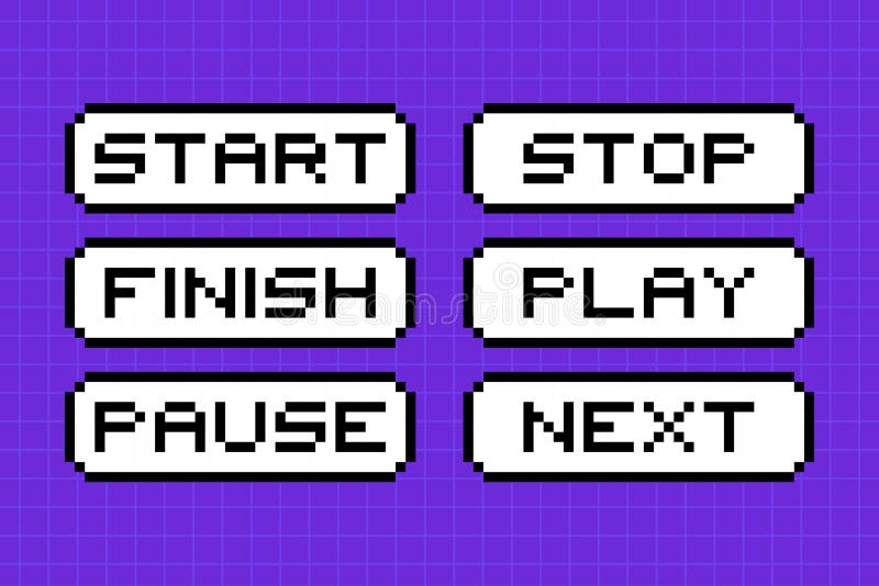 Retro Game Buttons Stock Illustrations – 2,629 Retro Game Buttons Stock ...