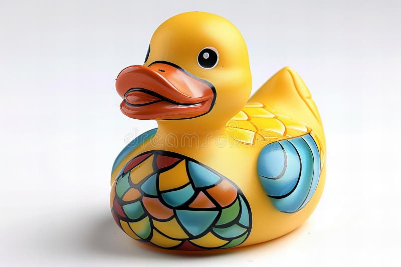 Clipart of Yellow Rubber Duck, Isolated on White Background, High ...