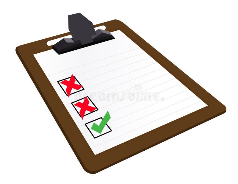 Clipboard stock vector. Illustration of grading, inspection - 14702635