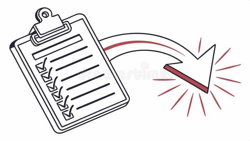 Clipboard with Arrow Vector, Feedback Icon, Survey and Report Design ...