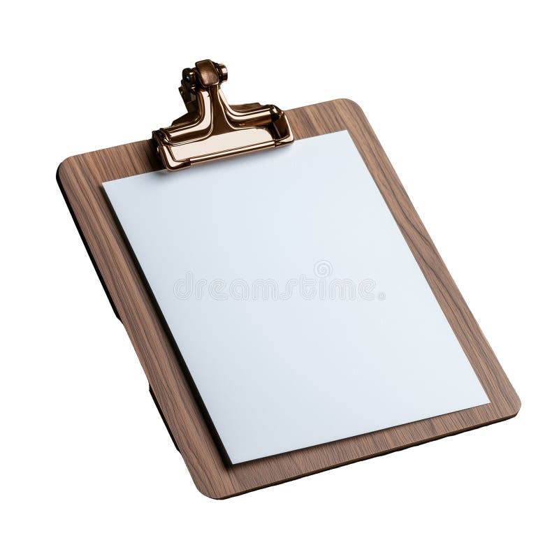 Clipboard Blank Paper Transparent Background Creative Use Stock Photos ...