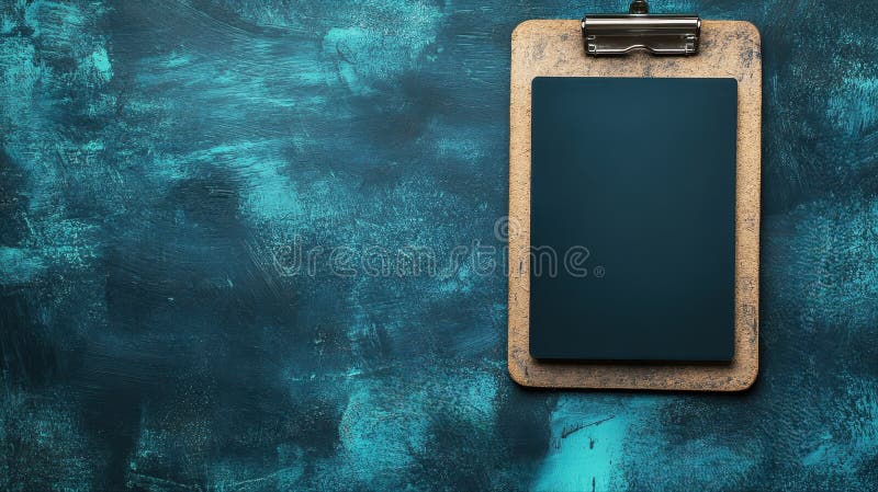 A Clipboard on a Blue Background Signifying Organization and Planning ...