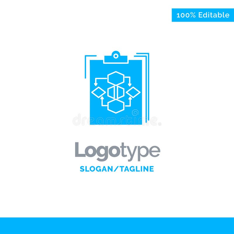 Clipboard, Business, Diagram, Flow, Process, Work, Workflow Blue Solid ...