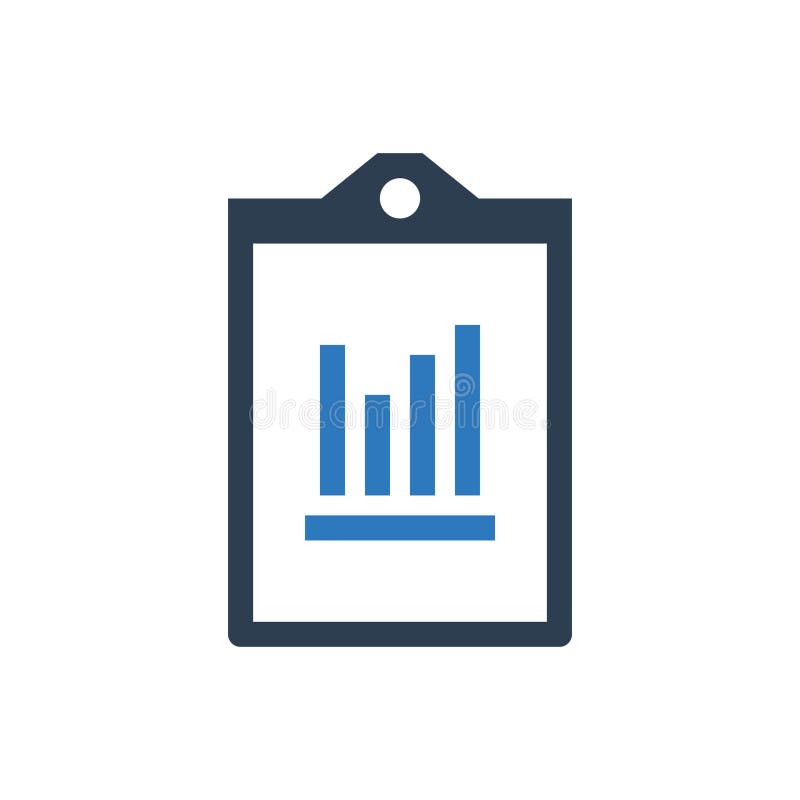 Clipboard Business Report Icon Stock Vector - Illustration of analysis ...