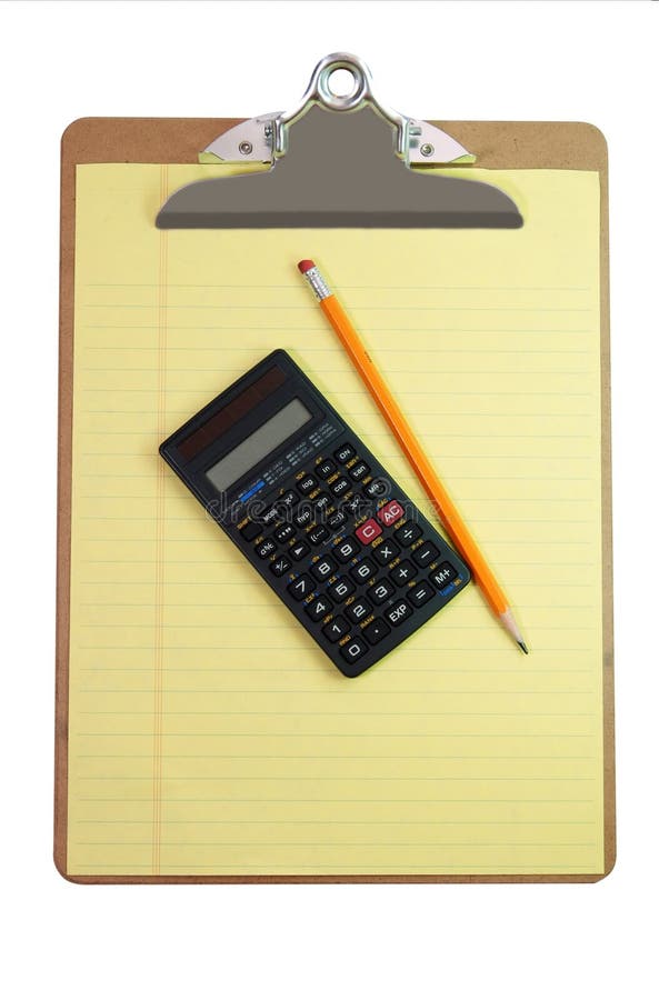 Calculator Pencil Math stock image. Image of five, graphs - 4378621