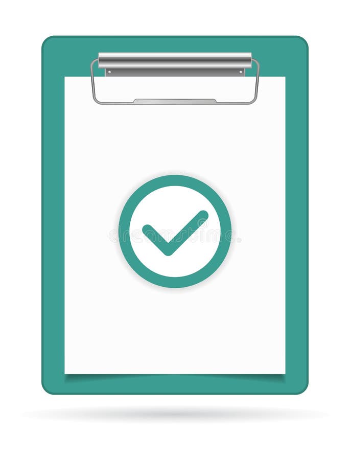 Clipboard check mark icon stock vector. Illustration of vector - 210014076