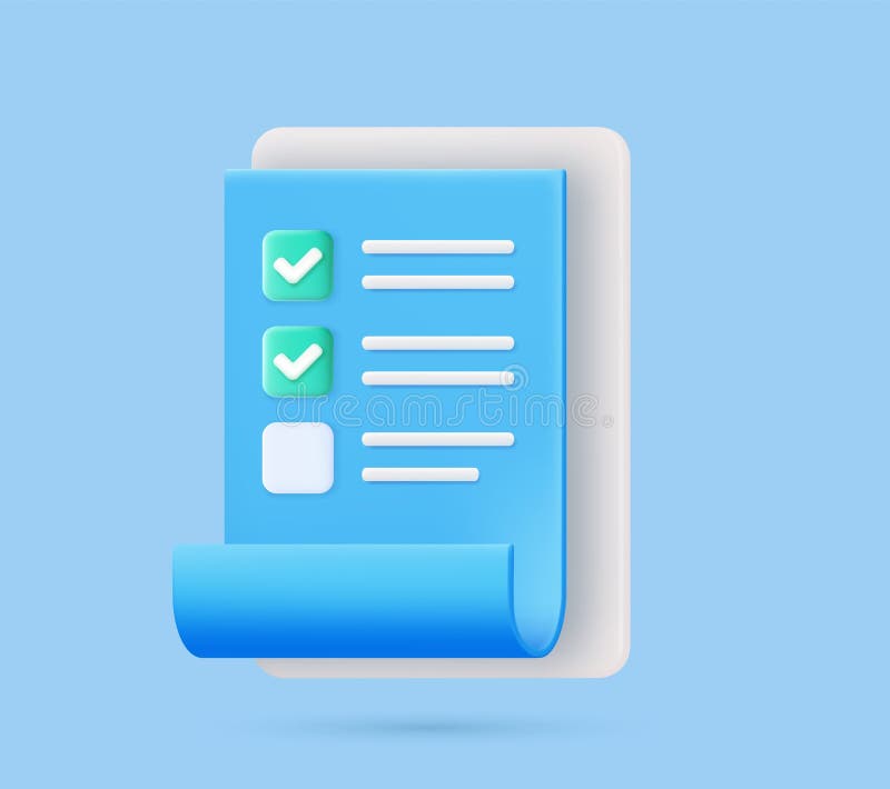 Clipboard and check marks stock vector. Illustration of survey - 297971877