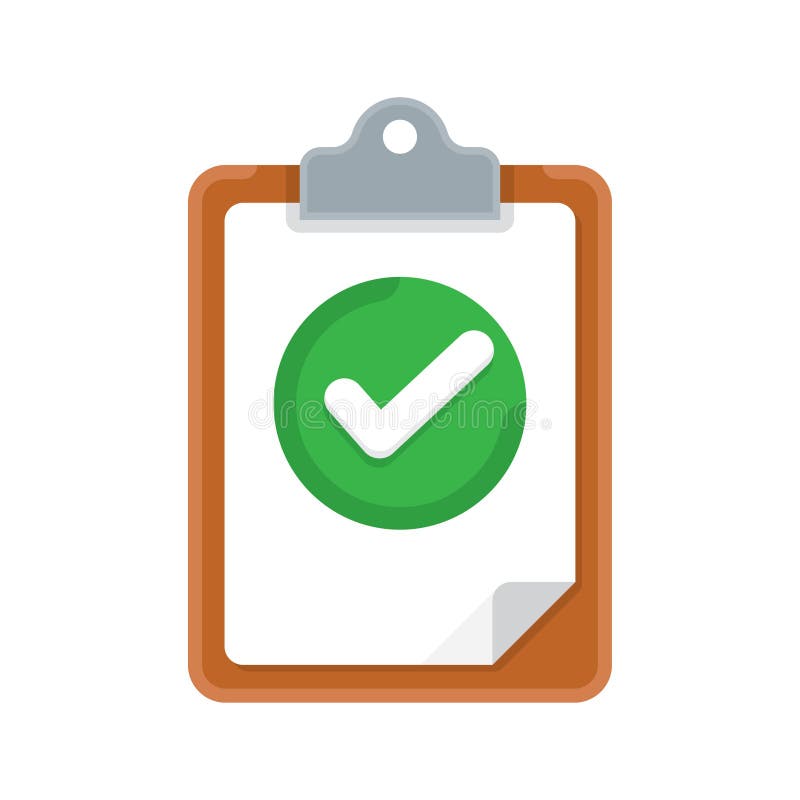 Clipboard and check marks stock vector. Illustration of tick - 100774272