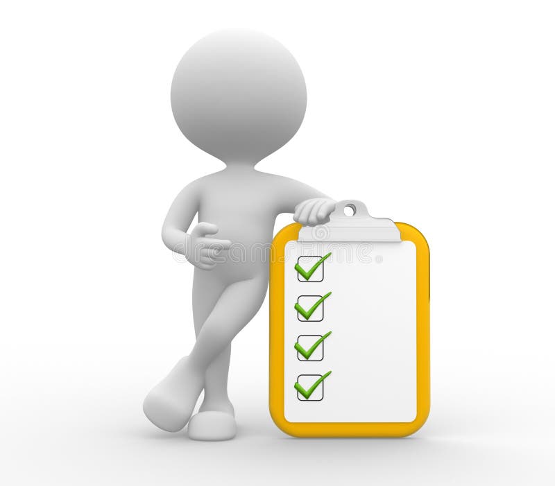 Clipboard and checklist. stock illustration. Illustration of manager ...