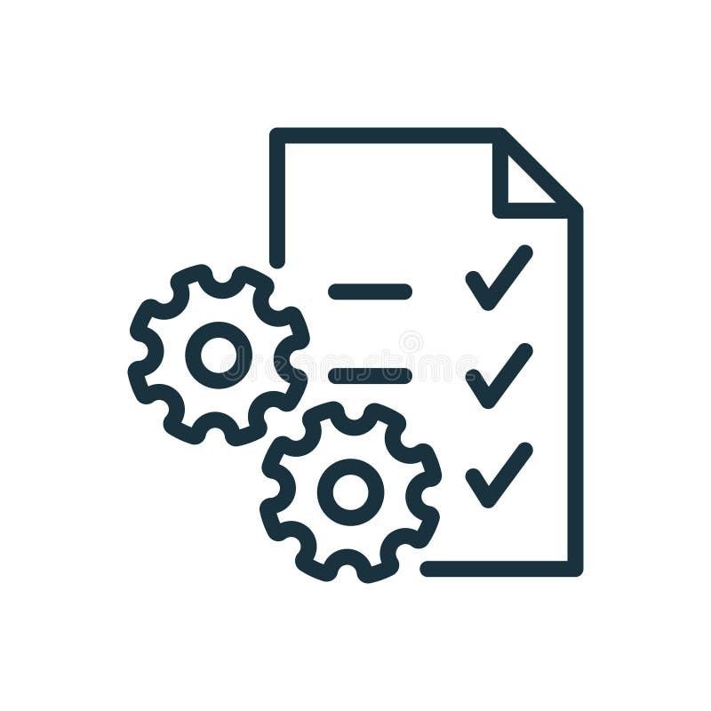 Technical Check List Vector Icon. Checklist Clipboard Illustration Sign ...